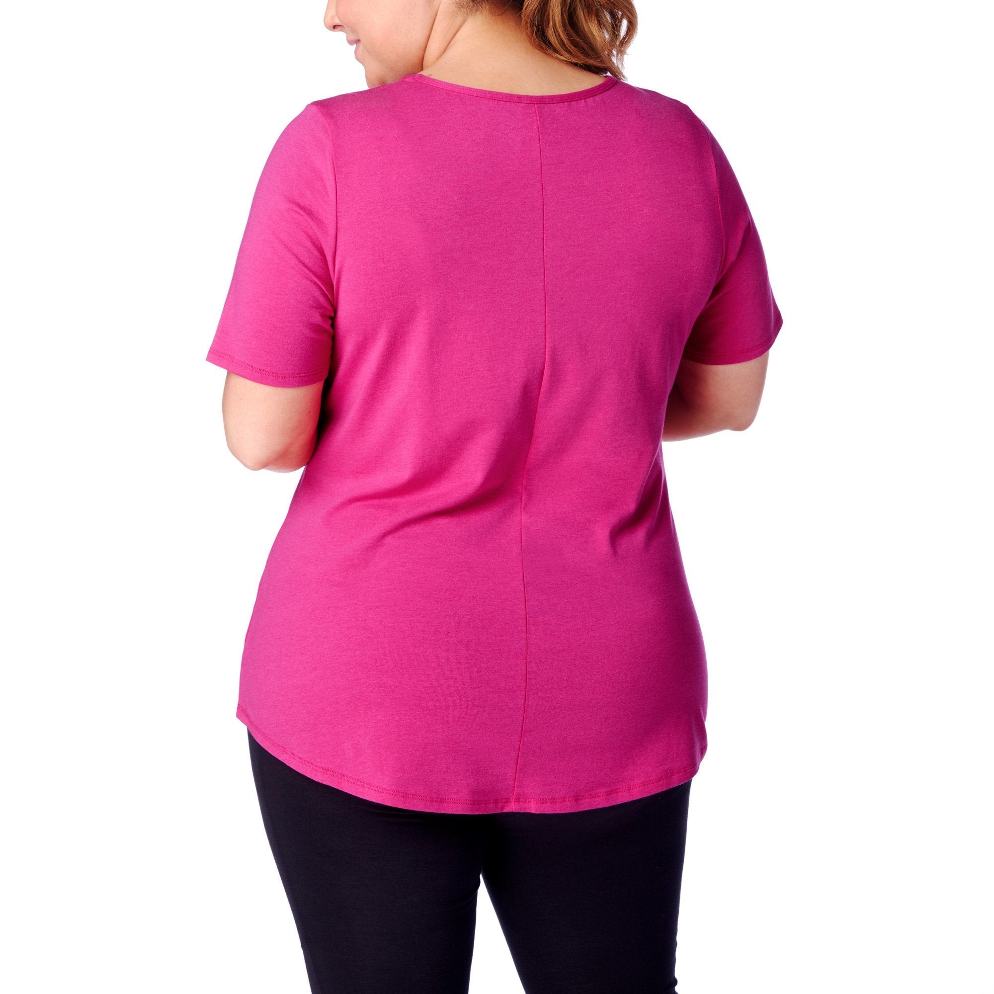 Magenta Tropic Nancy Tee – Rainbeau Curves